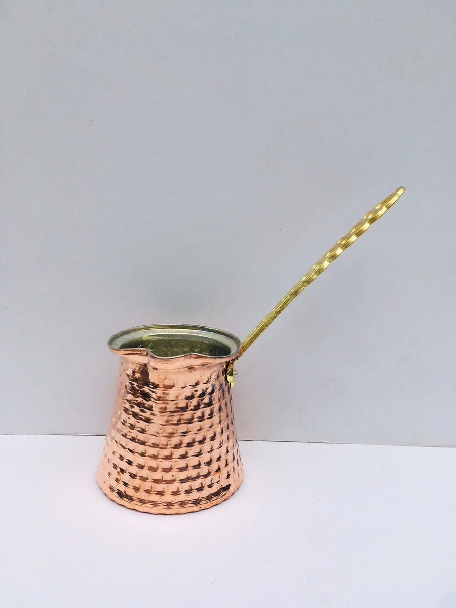 Turkish Coffee Pot (Cezve) with Brass Handle – Turkish Finds